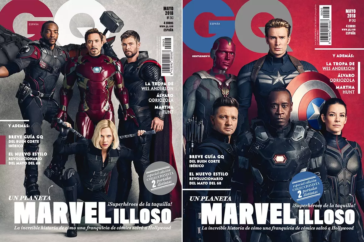 The Avengers The Avengers pokrývají gq květen 2018
