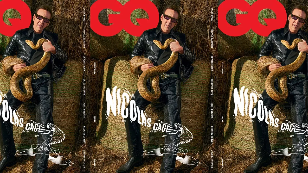 Nicolas Cage, panutup saka edisi April GQ Spanyol: "Akeh wong sing mutusake yen aku rada edan, mulane lucu"