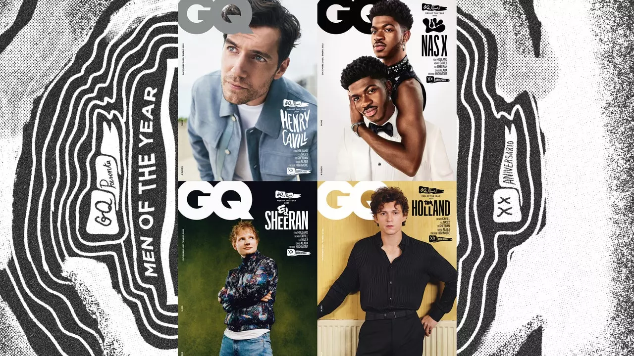 UHenry Cavill, uTom Holland, uLil Nas X no-Ed Sheeran, bahlanganisa abalingisi bomagazini kaDisemba-Januwari we-GQ Spain.