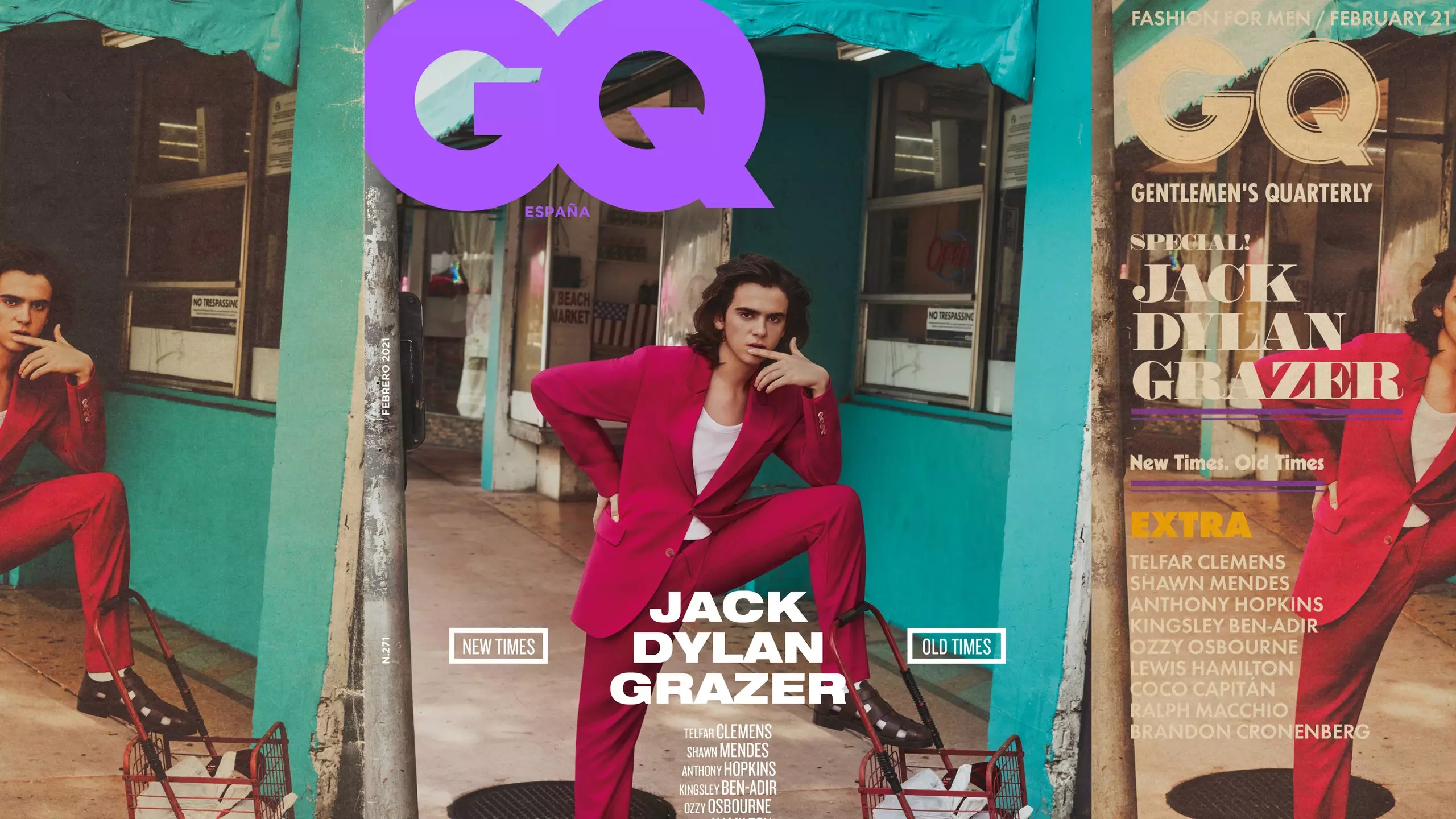 Jack Dylan Grazer cover of the February issue of GQ Spain