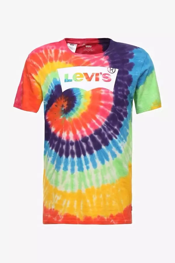 חולצת טריקו של levi's tie dye