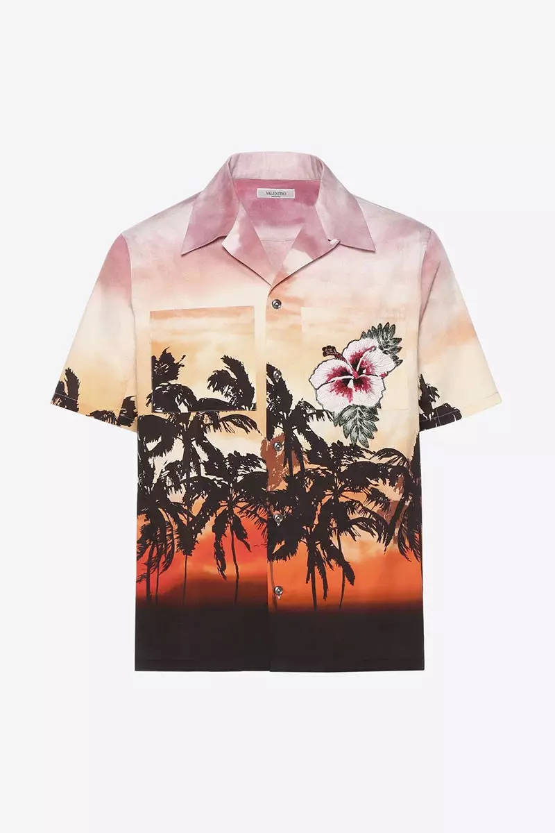 valentino hawaiian shirt