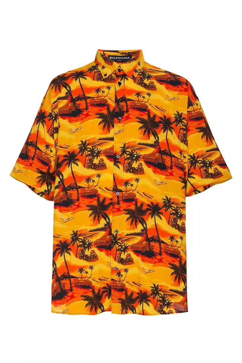 balenciaga hawaiian shirt