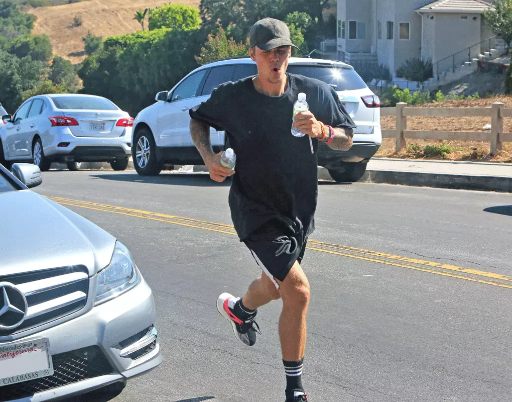 Justin Bieber Running