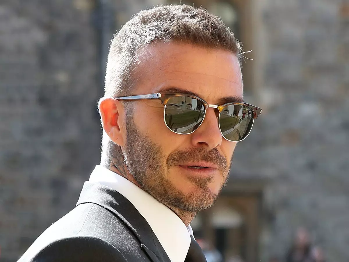 david beckham brýle svatební harry meghan markle