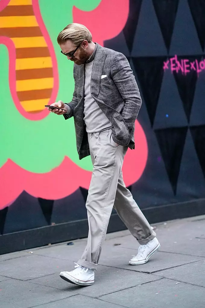 london fashion week mens streetstyle suits trend