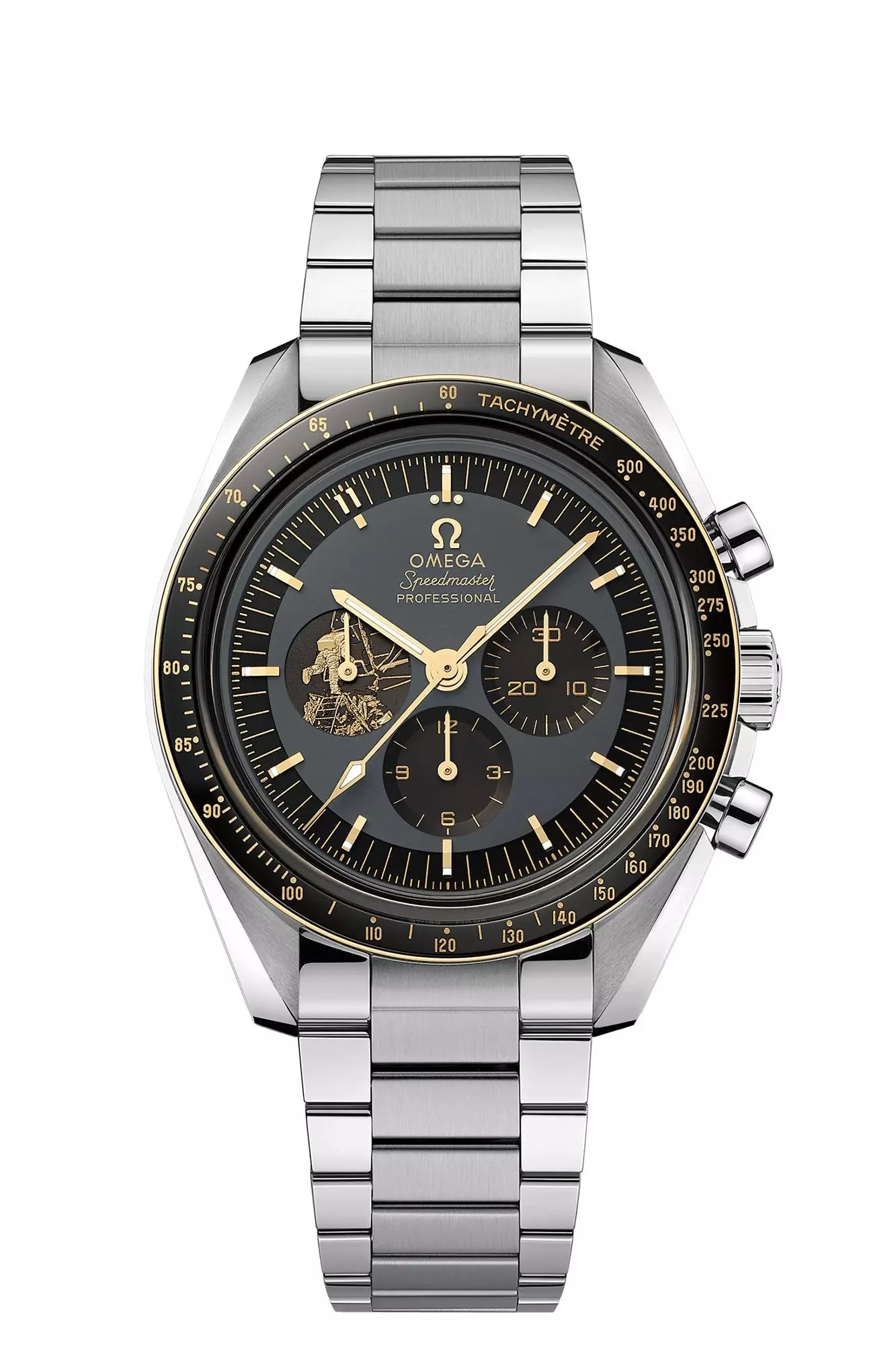 Omega Speedmaster Apollo 11 לימיטעד אַדישאַן 50 יאָרטאָג פון אָסקאַר יצחק ביי די אָסקאַרס.