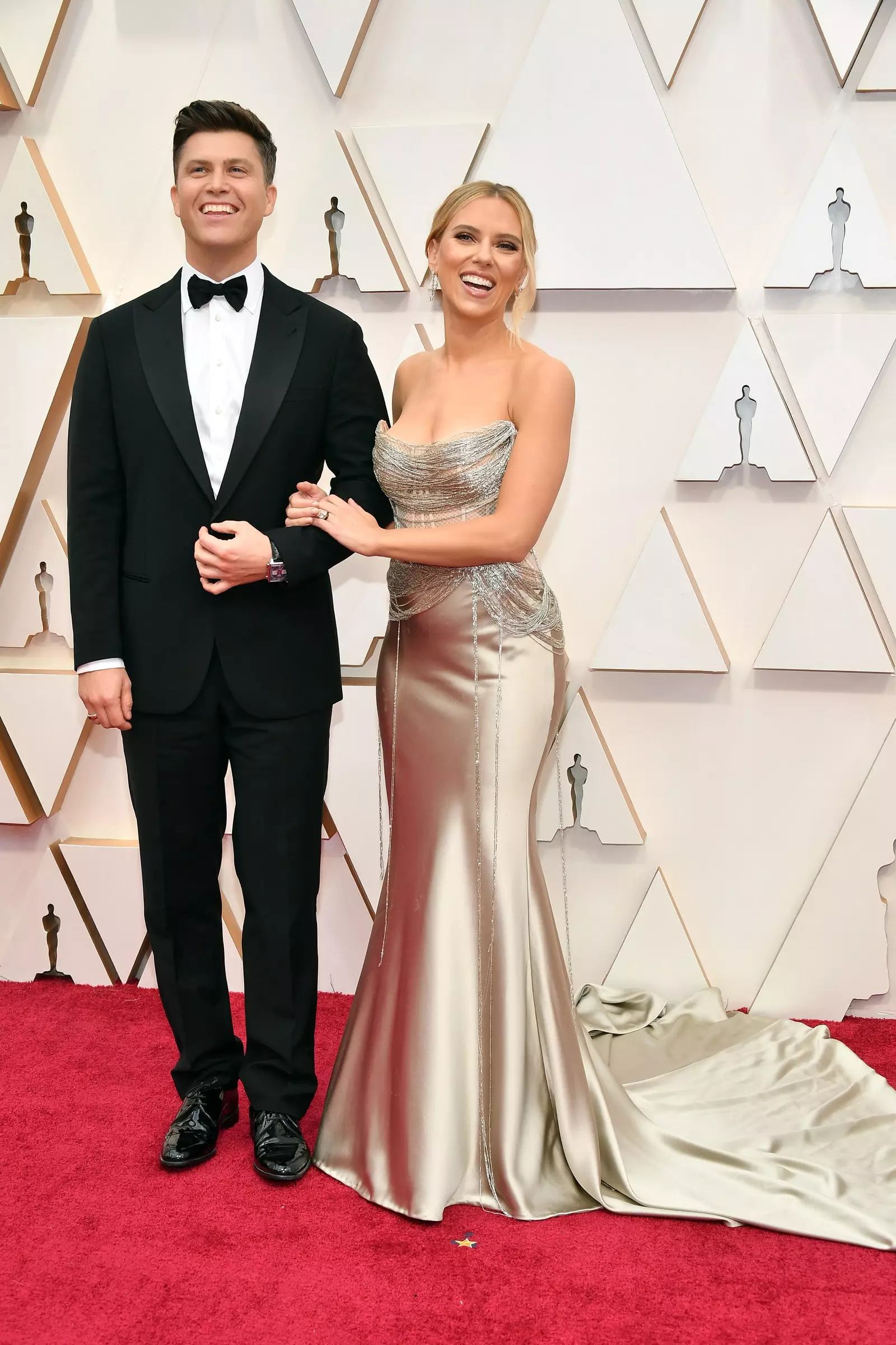 Colin Jost's Tag Heuer Monaco ho Oscars.