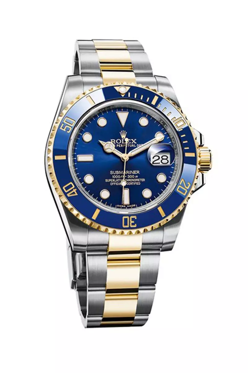 Rolex Submariner blå og guld