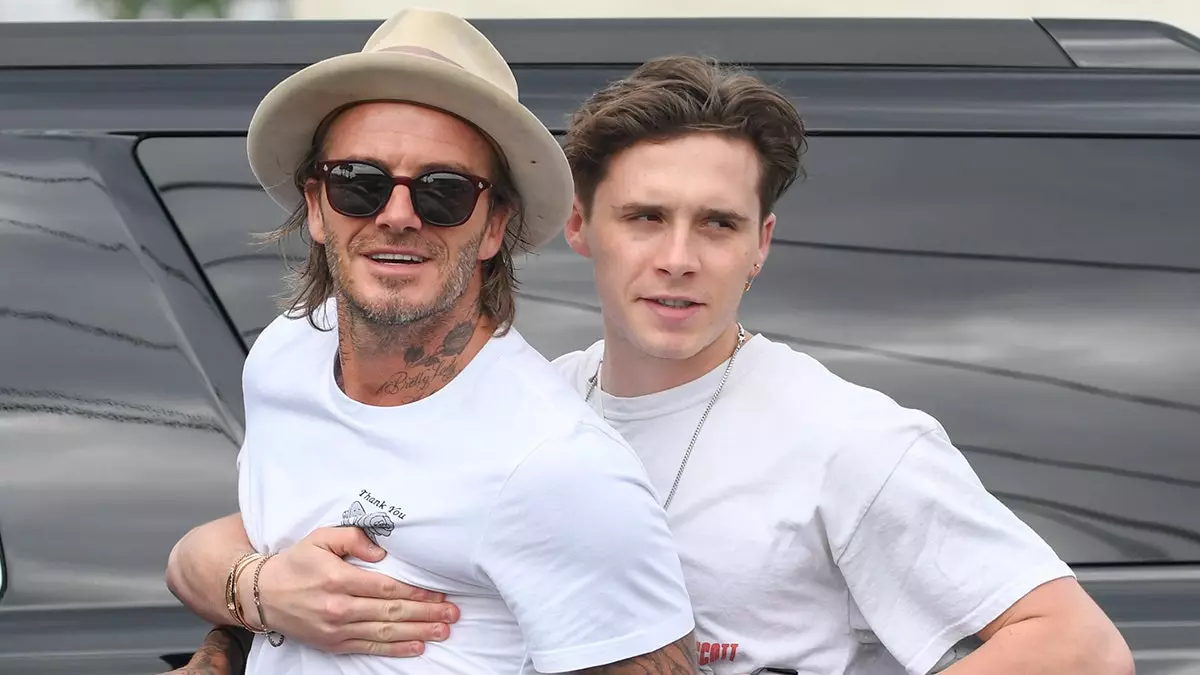 David och Brooklyn Beckham