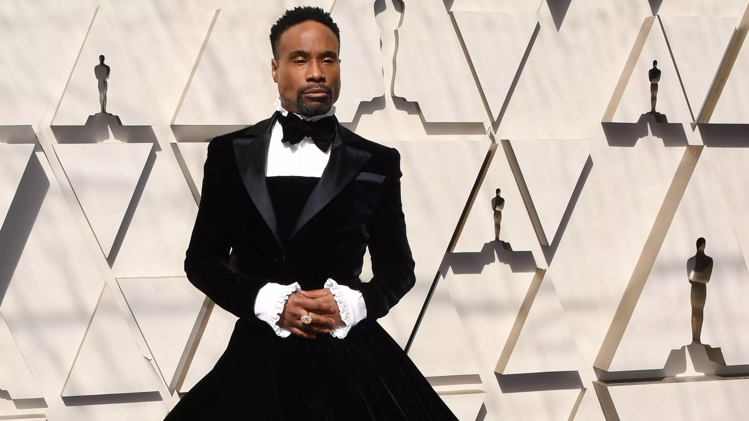 Mpilalao sy mpihira amerikanina Billy Porter dia tonga tamin'ny loka Akademia faha-91 taona tao amin'ny Dolby Theater any Hollywood California...