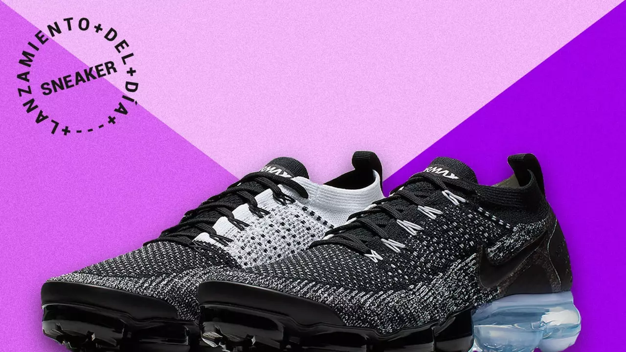 Sneakers Nike VaporMax iki sampurna yen sampeyan pengin tetep nuduhake tungkak, nanging mung nganggo celana sing paling populer saiki