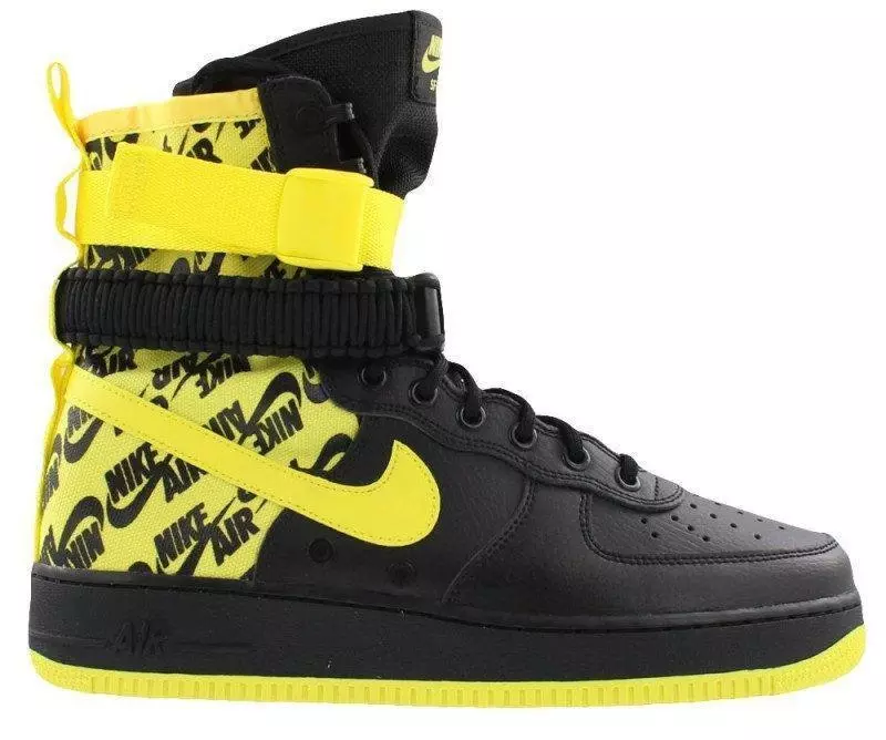 Nike Air Force 1 SF 黑色动态黄色