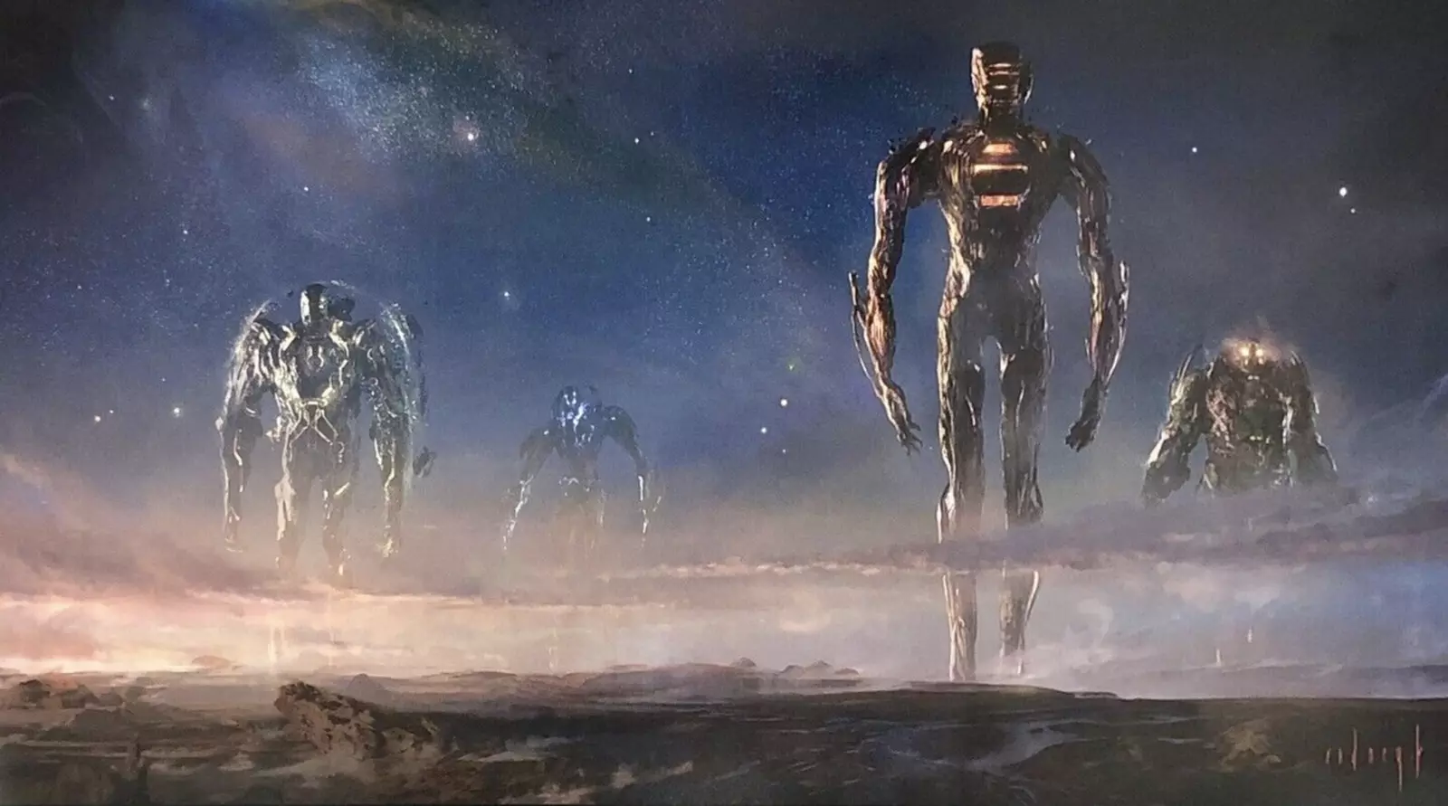 Concept art voor 'The Eternals'.