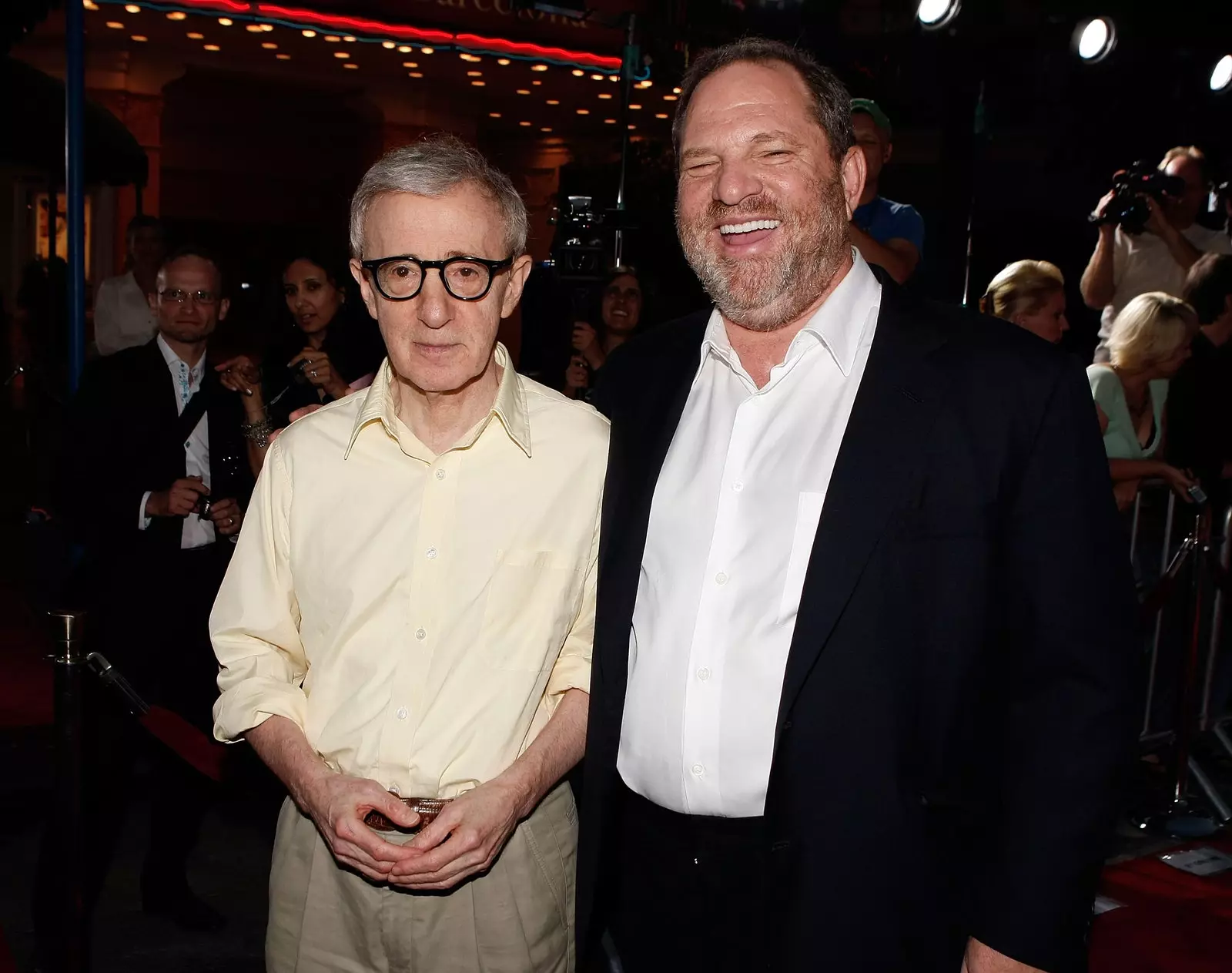 UWoody Allen kunye noHarvey Weinstein