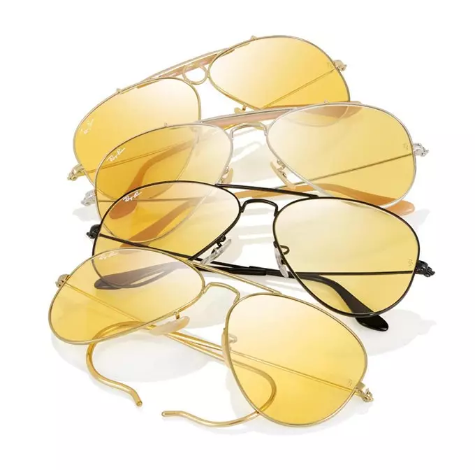 Ray Ban transparente gule briller