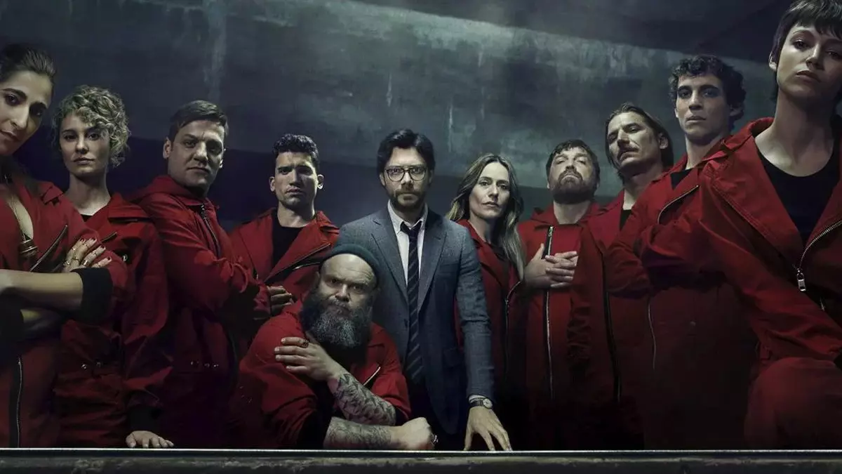 O día '6 Underground e 'La Casa de Papel xuntáronse durante un cruce de minuto e medio