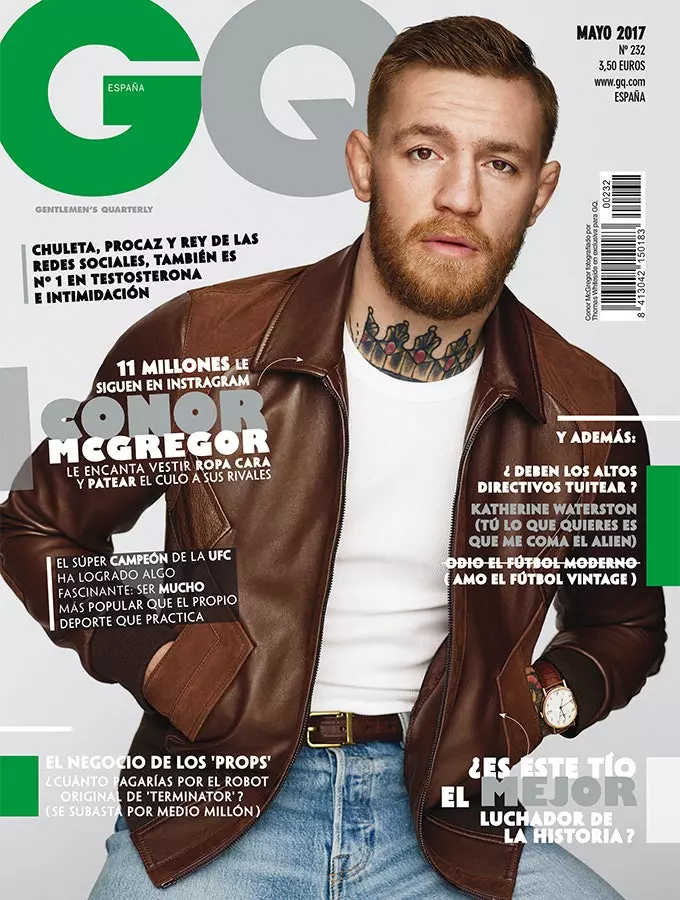 conor mcgregor cover gq май 2017