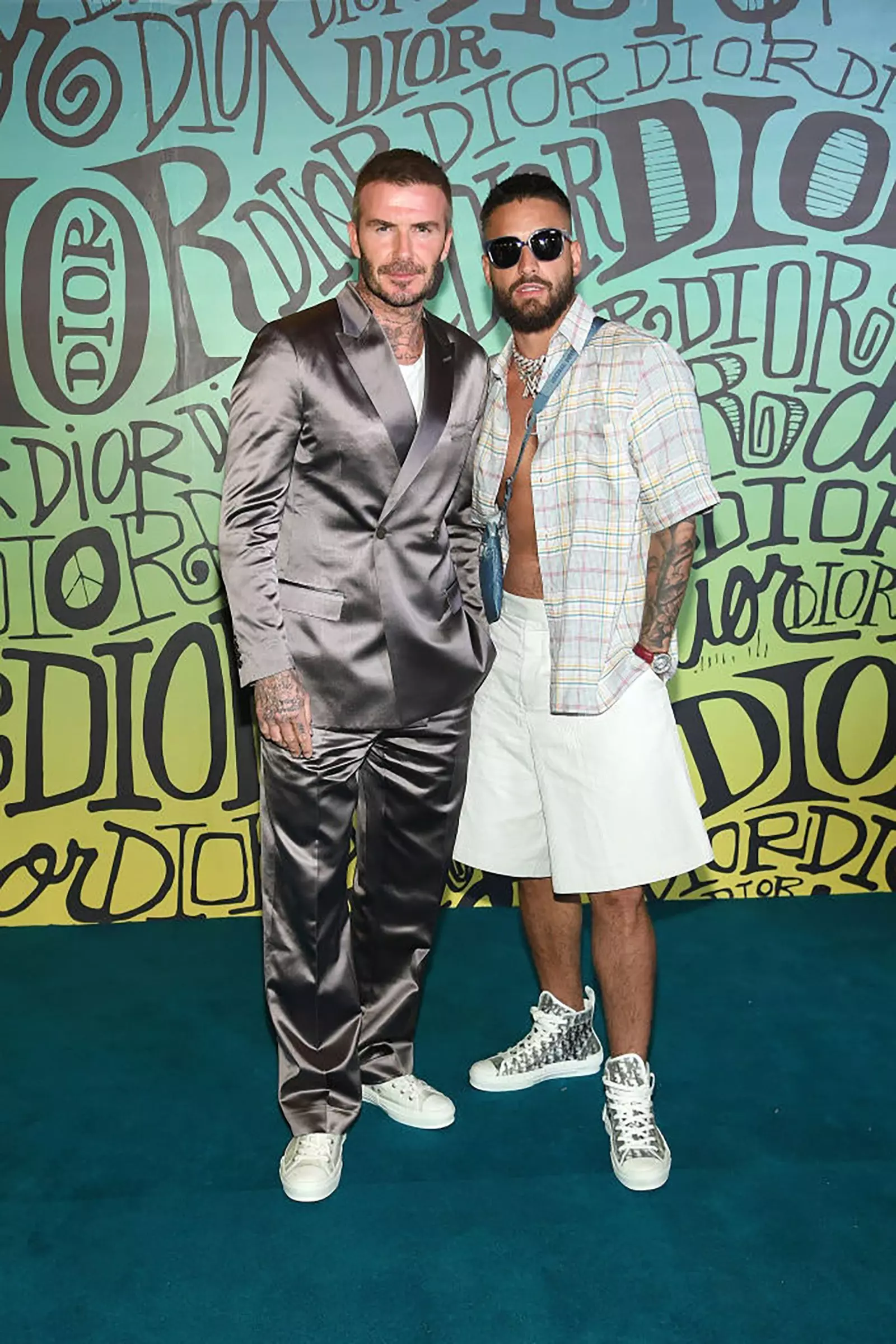 Maluma naDavid Beckham vachiratidzira paDior fashion show