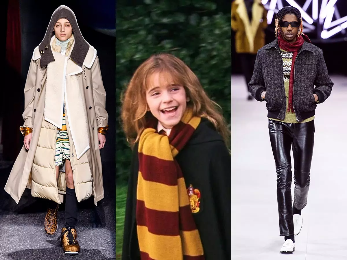 Hermione Granger alikuwa wa vitendo sana kila wakati kama vile katika JW Anderson au Celine majira ya baridi kali 2019 2020.