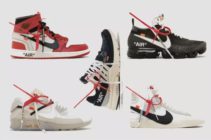 Nike x OffWhite Açıqlama Kolleksiyası.