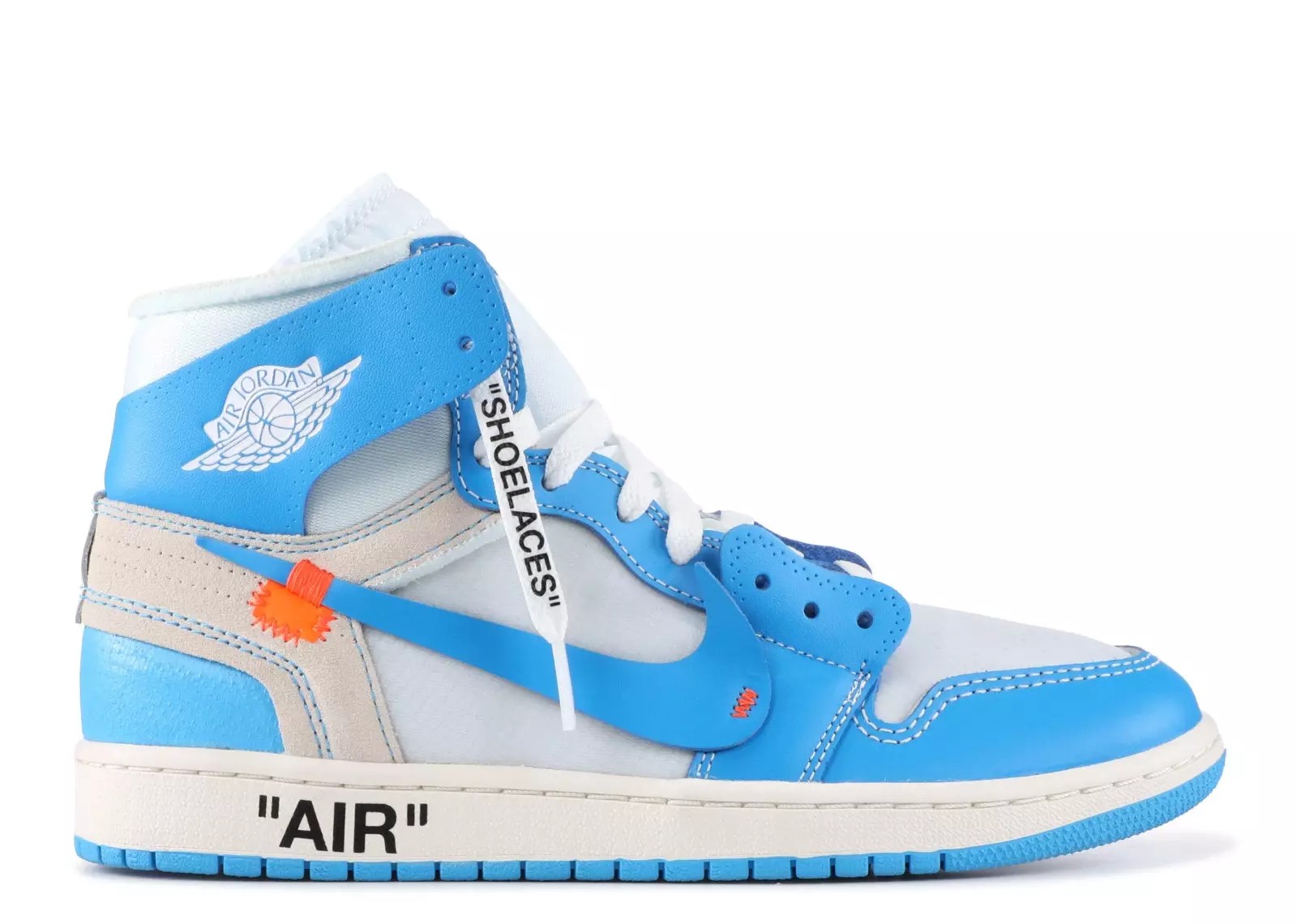 I-OffWhite Air Jordan Retro High OFF EMHLOPHE UNC