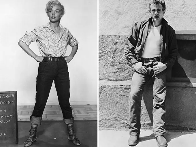 Marilyn Monroe James Dean Levi's 501