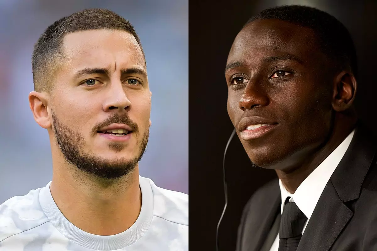 Hazard og Mendy fra Real Madrid.