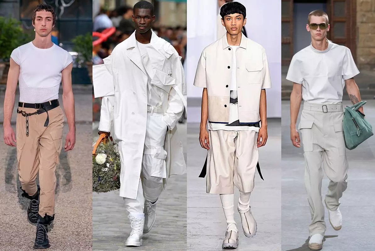 Vu lénks op riets SS2020 weist vum Givenchy Louis Vuitton OAMC a Salvatore Ferragamo.