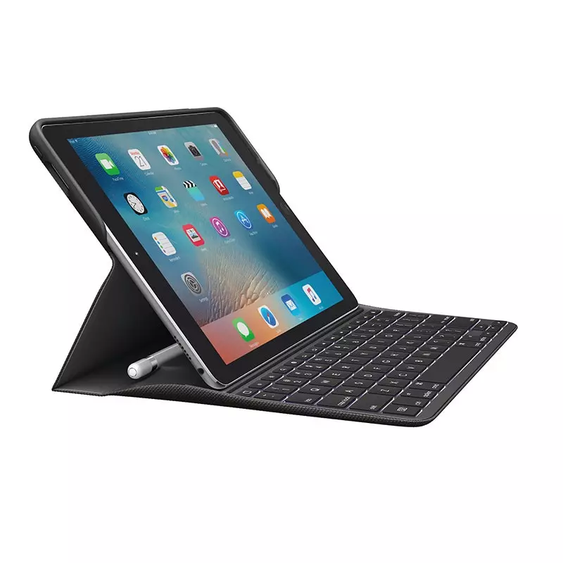 Logitech iPad Pro קאַסע און קלאַוויאַטור