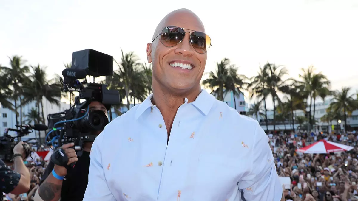 dwayne johnson rock baywatch