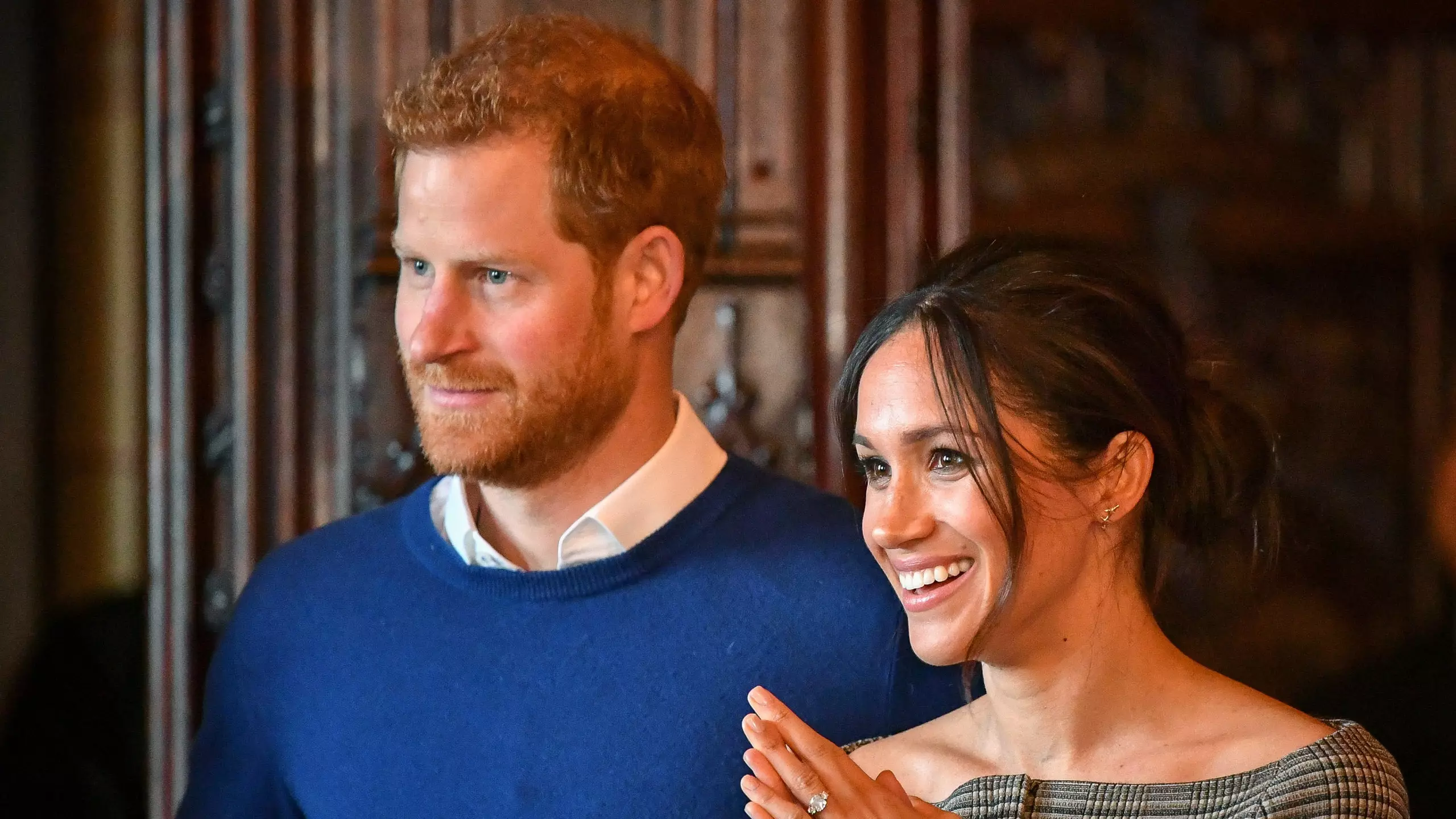 Il principe Harry e Meghan Markle a Cardiff.