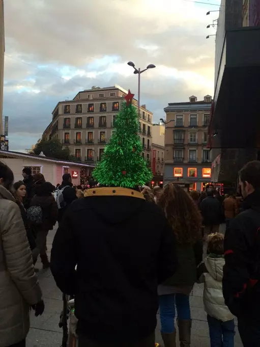 središte Madrida na Božić