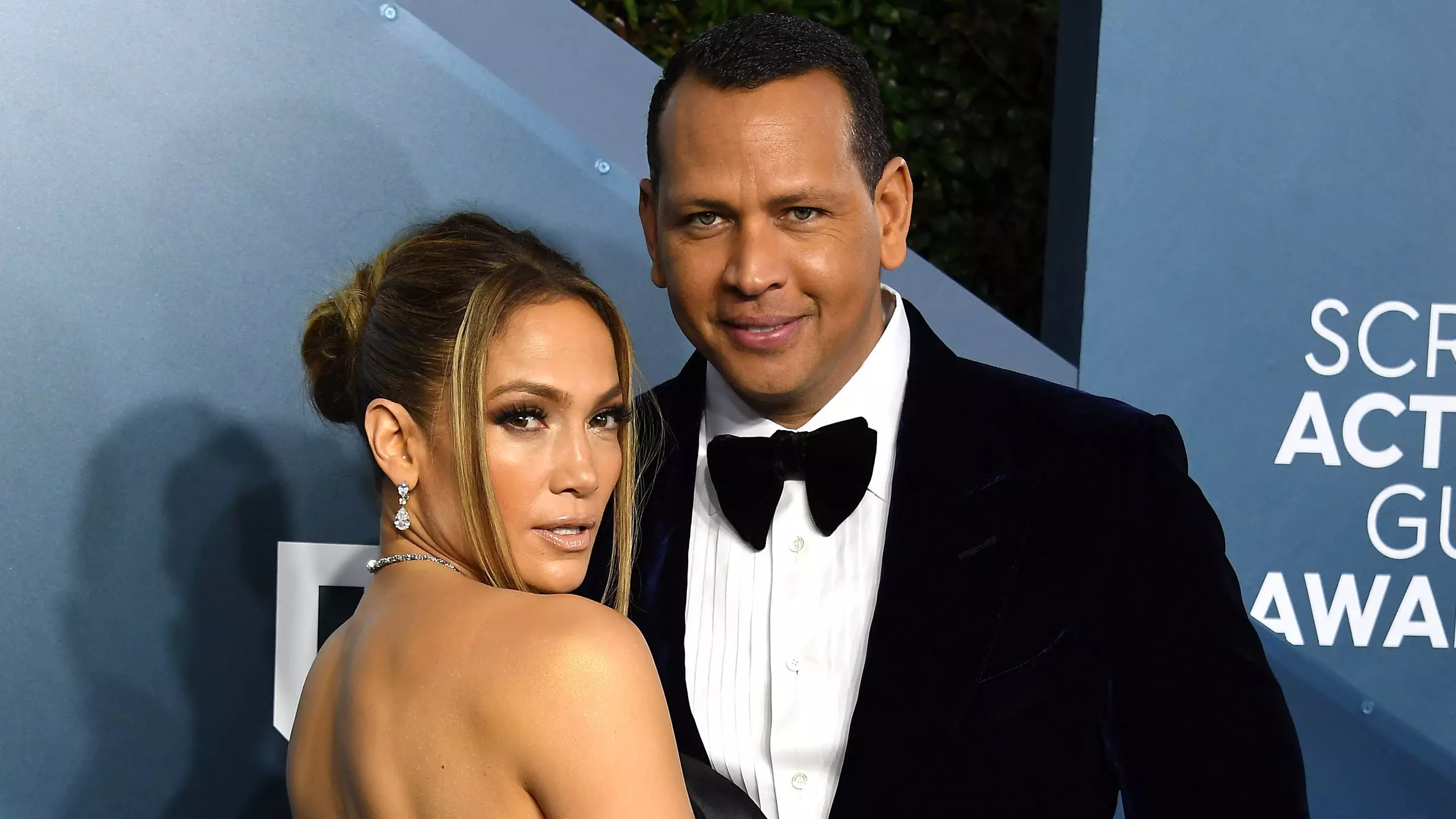 LOS ANGELES CALIFORNIA JANUARY 19 Jennifer Lopez and Alex Rodriguez attend the 26th Annual Screen ActorsÂ Guild Awards...