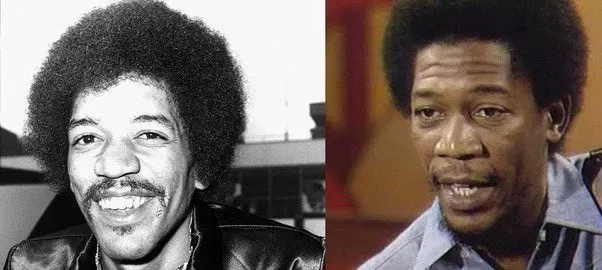 Jimi Hendrix și Morgan Freeman sunt aceeași persoană conform internetului.