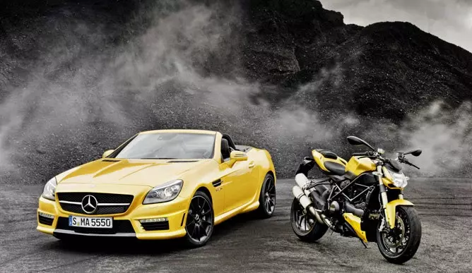 SLK 55 AMG engine and Ducati Streetfighter The color of passion