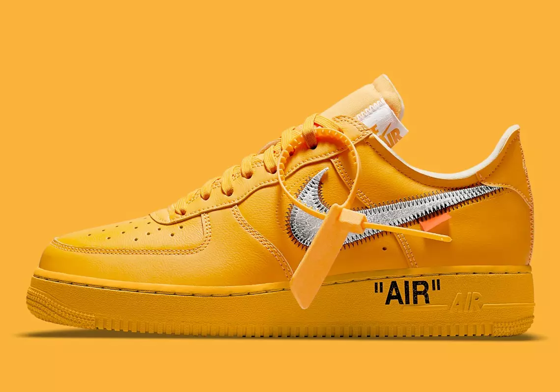 OffWhite x Nike Air Force 1 “Limonata” spor ayakkabı.