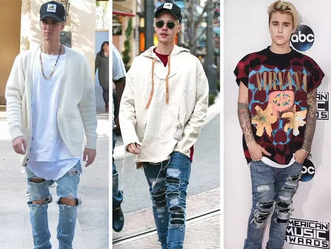 jeans strappati justin bieber