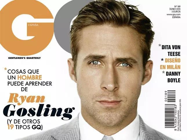 ریان ګوسلینګ جون GQ پوښ