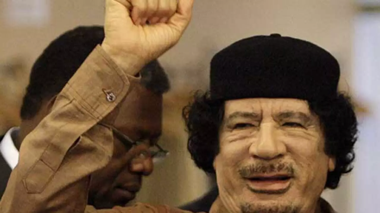 Gaddafi, die onderskeid, die plot, die helihawe