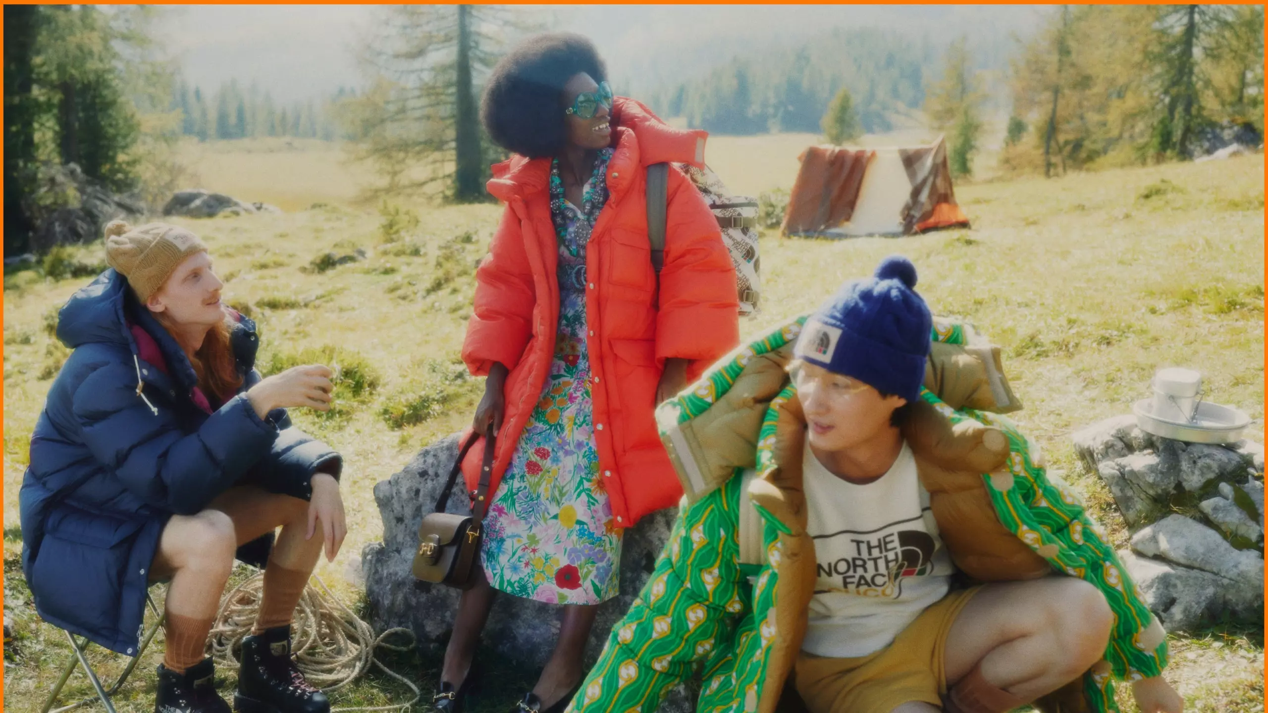 Fotografie oblečení The North Face x Gucci a datum nejžhavější a nejzajímavější spolupráce roku 2021