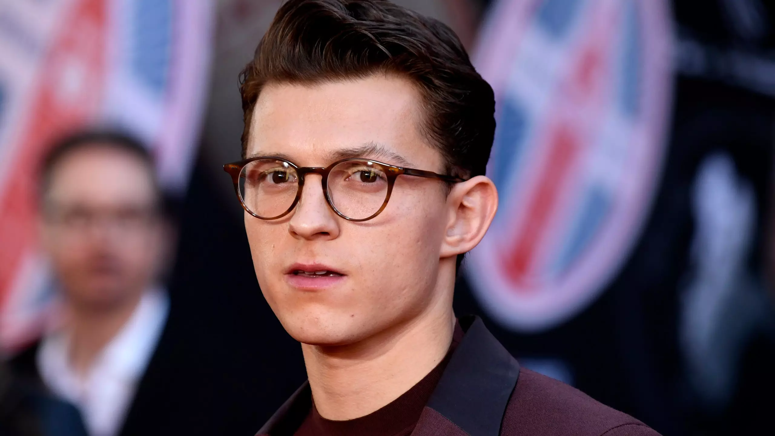 Tom Holland ntawm qhov premiere ntawm 'Spider-Man Far From Home'.