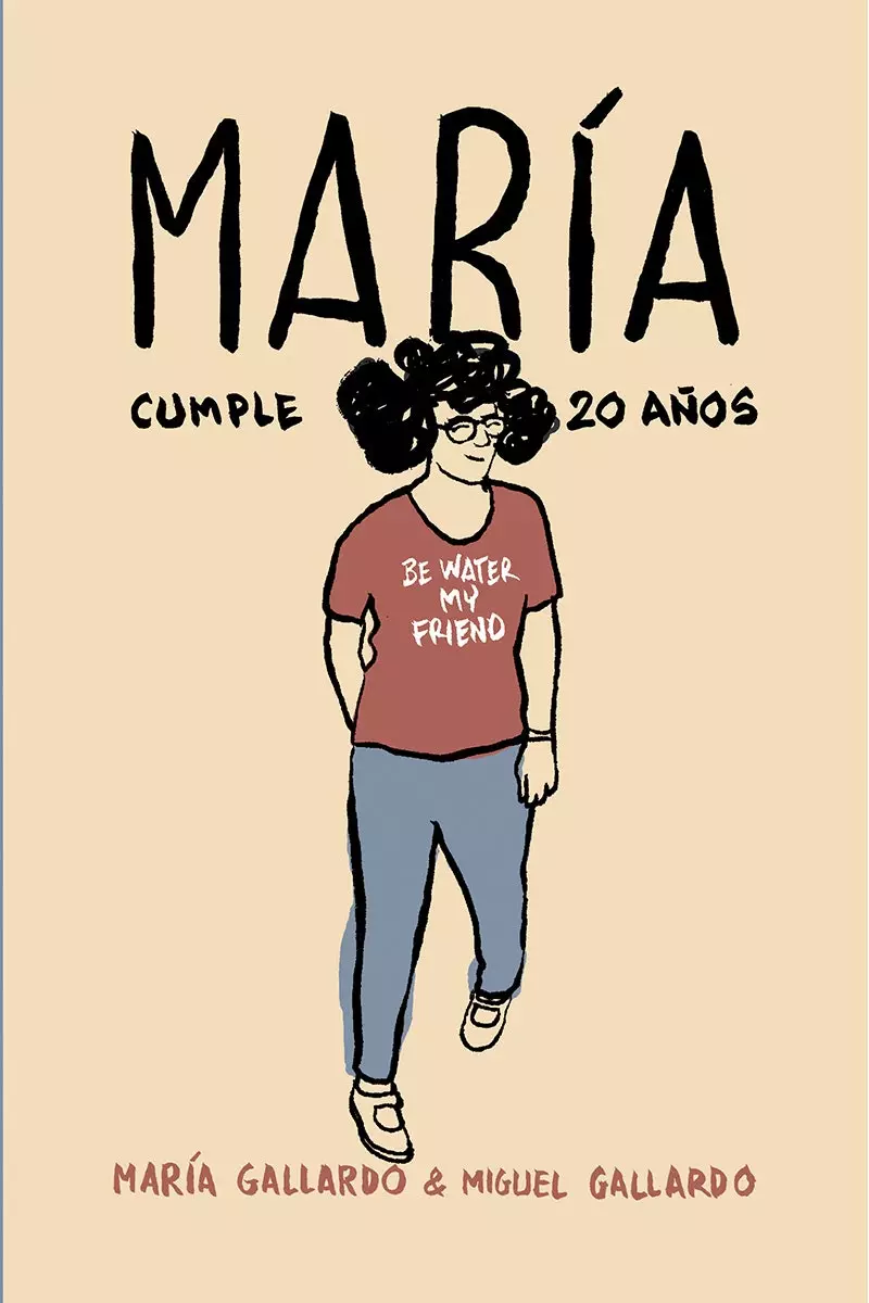 'María turns 20' ni María Gallardo ug Miguel Gallardo.