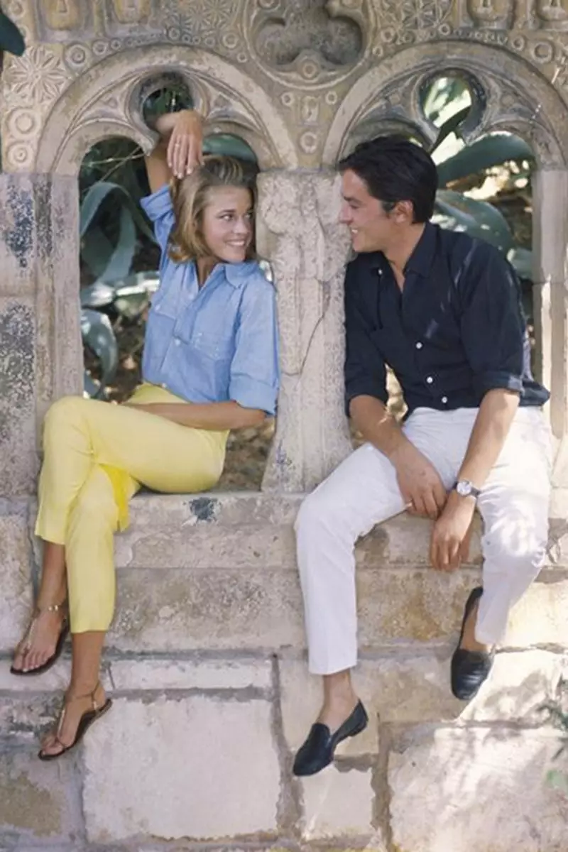 Jane Fonda agus Alain Delon