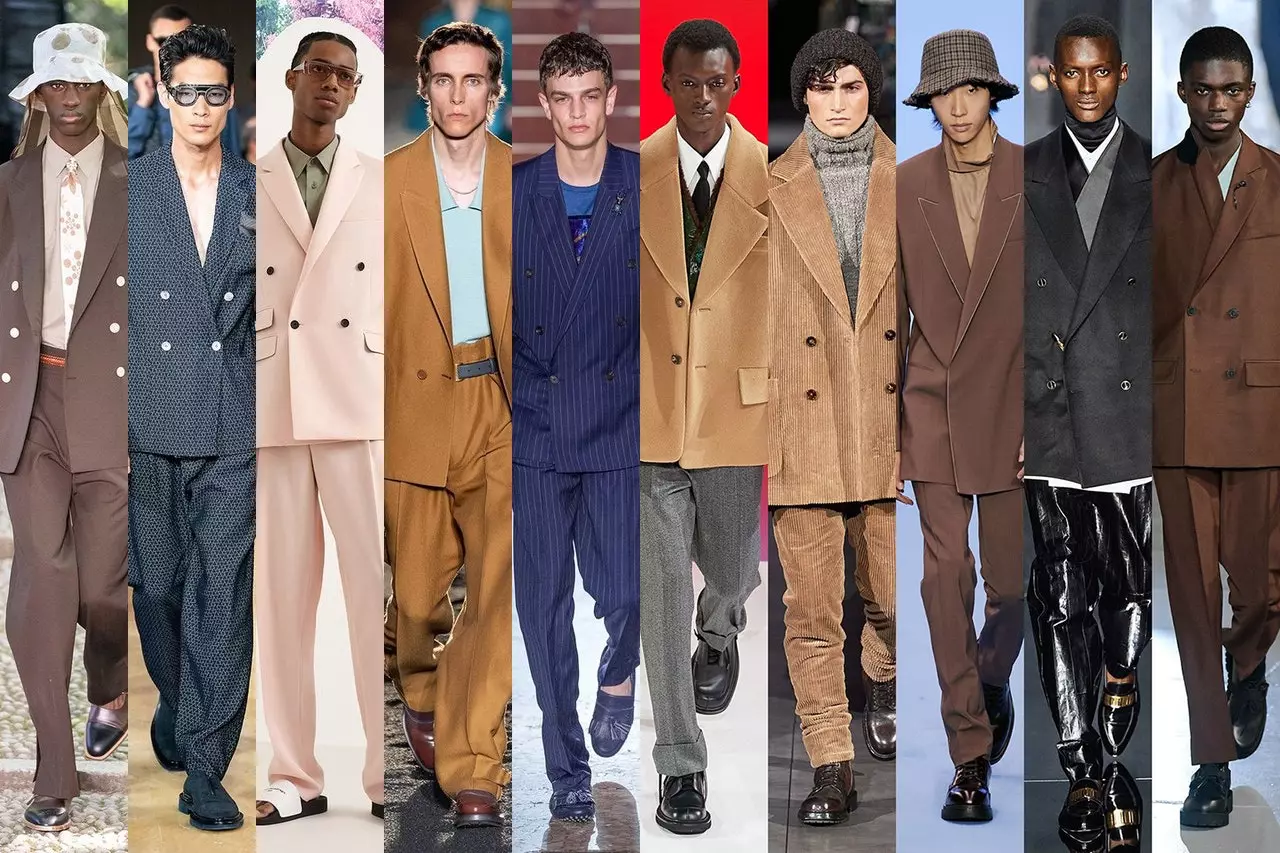 SS 2020 Fendi Giorgio Armani Stella McCartney Ermenegildo Zegna va Pal Zileri. AW 2020 Prada Dolce Gabbana Pol Smit...