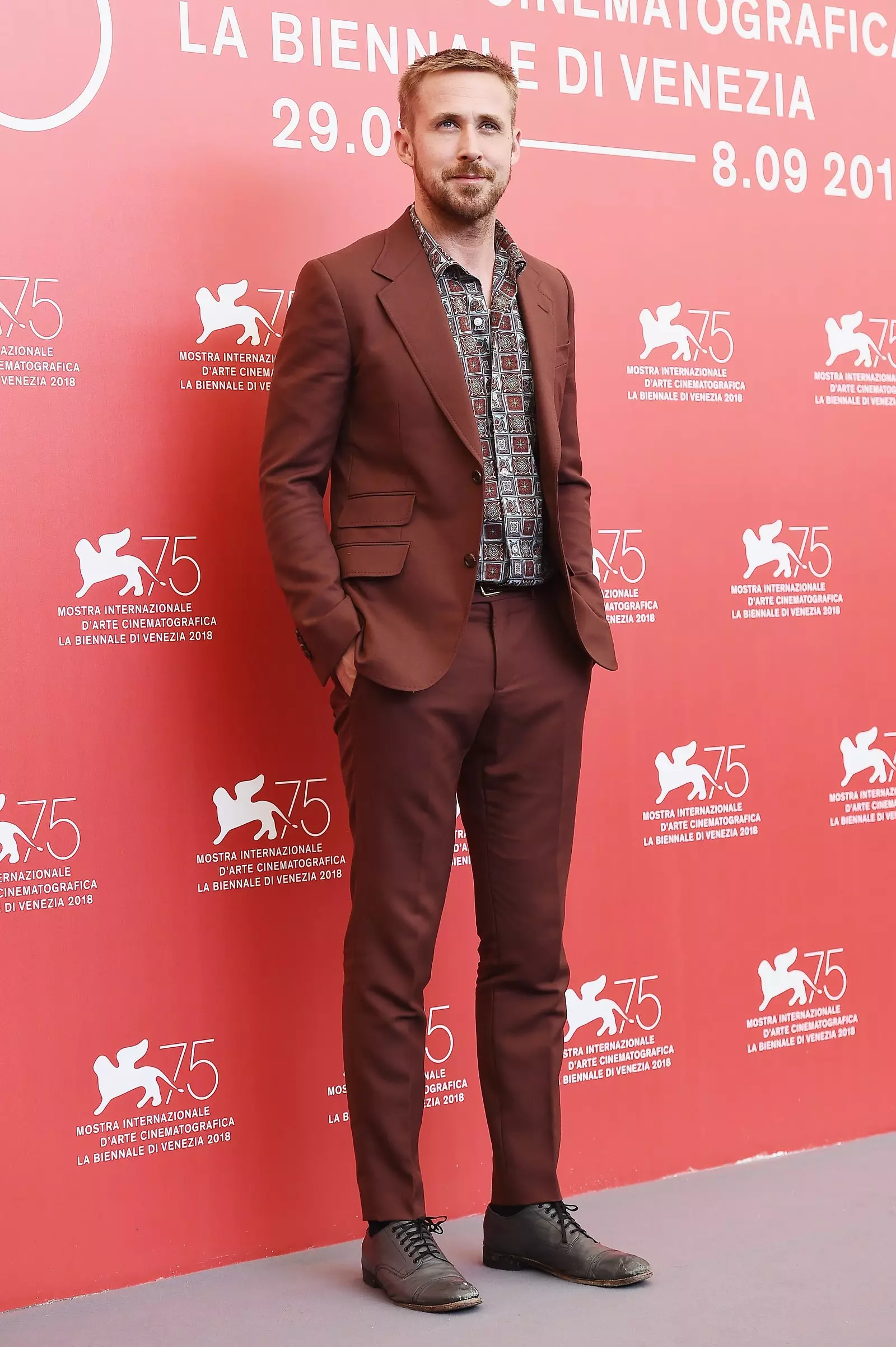 Ryan Gosling à la 75e Mostra de Venise 2018.