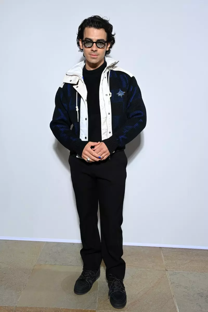 Joe Jonas at the Louis Vuitton Fall Winter 2022 2023 Women's Collection Presentation.