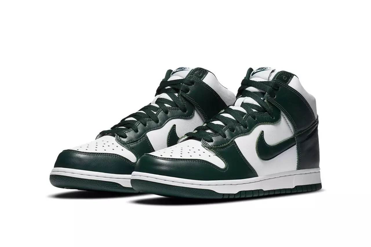 Nike Dunk High Spartan Green ndi nsapato zobiriwira zomwe simungavulale